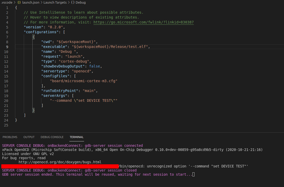 serverArgs parameter passes with quotation marks · Issue #528 · Marus/cortex-debug · GitHub
