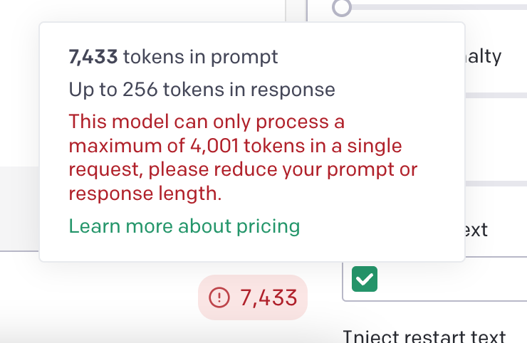 Request a new api endpoint to check and retrieve token length for given text/prompt · Issue #435 ...