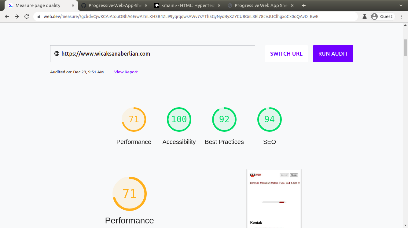 Each title is missing if all scores are 100 · Issue #13629 · GoogleChrome/lighthouse · GitHub