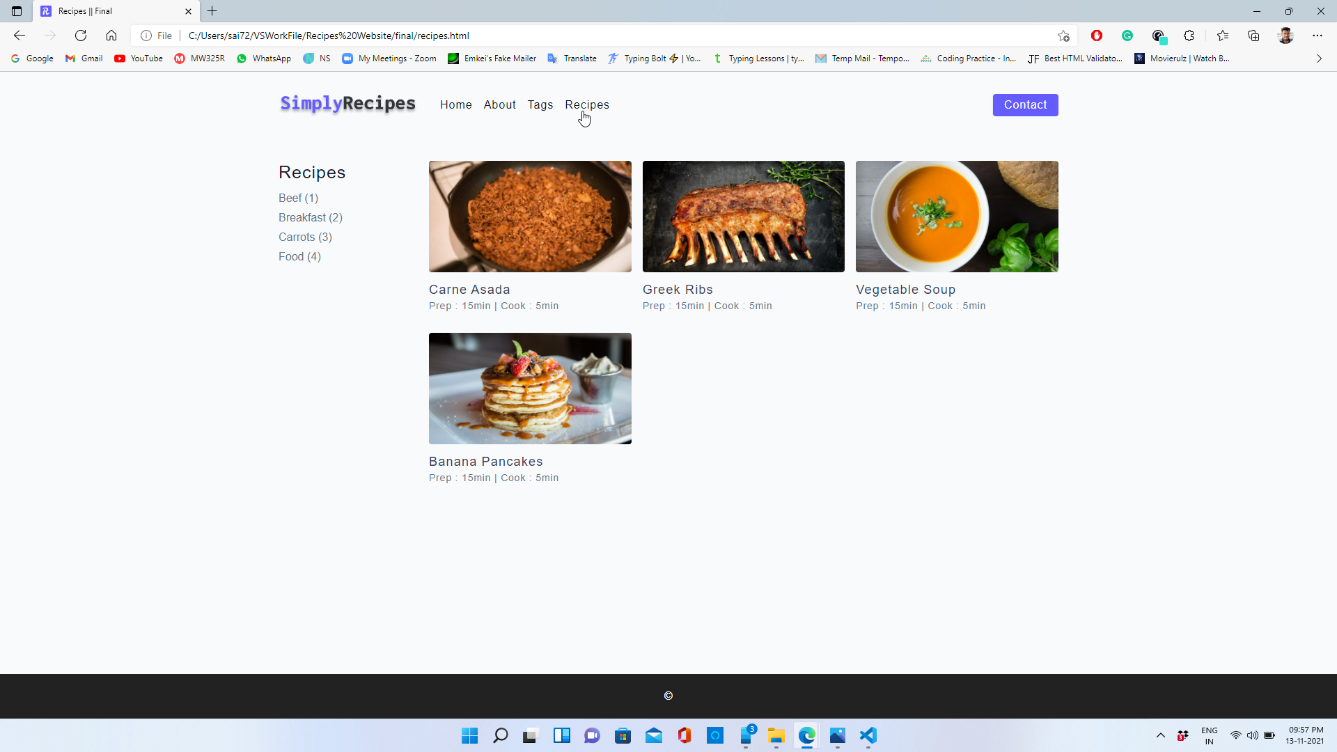 GitHub - SaiPrakash507/Recipes-Website: Recipes Website using HTML-CSS-JS.