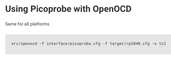 Picoprobe with openOCD on RPI-400 · Issue #203 · raspberrypi/pico-feedback · GitHub