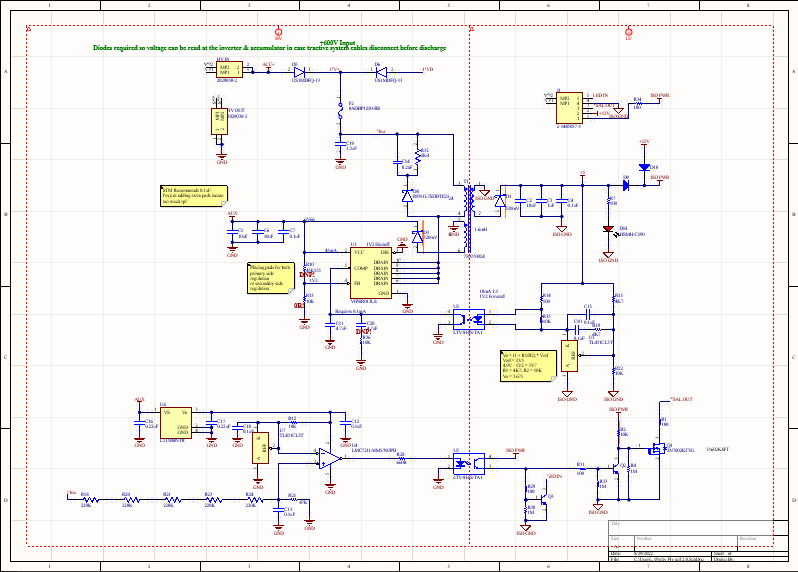 GitHub - BigJ0n/UWAM-Tractive-System-Detect-2022: 600V -> 9V Flyback Converter + Precharge ...
