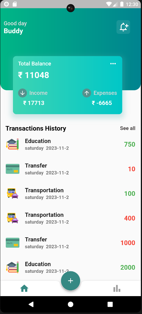 GitHub - udaysingh2412/expanseTracker: developed a expense tracker app using flutter framework ...