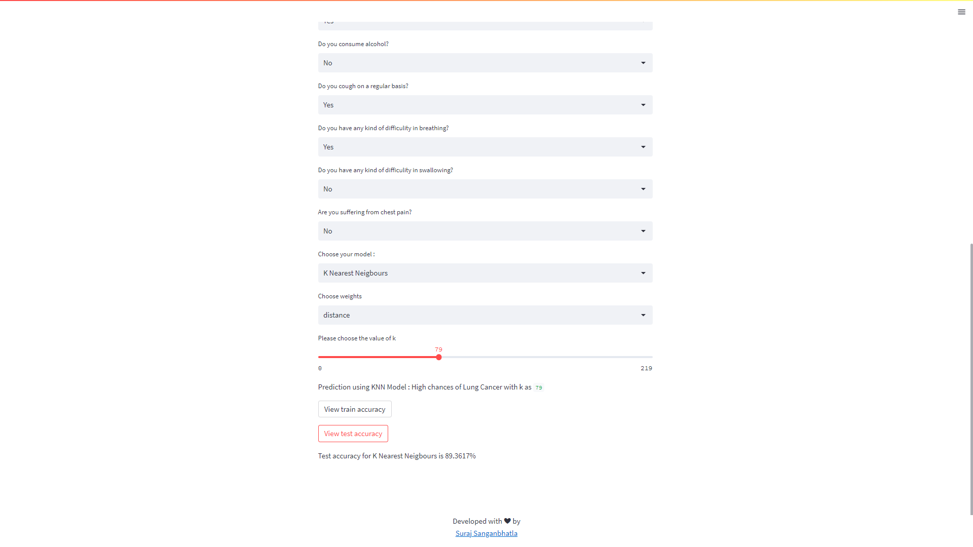 Github Iamssuraj Interactive Lung Cancer Detection System An Ml Based Webapp Using Python