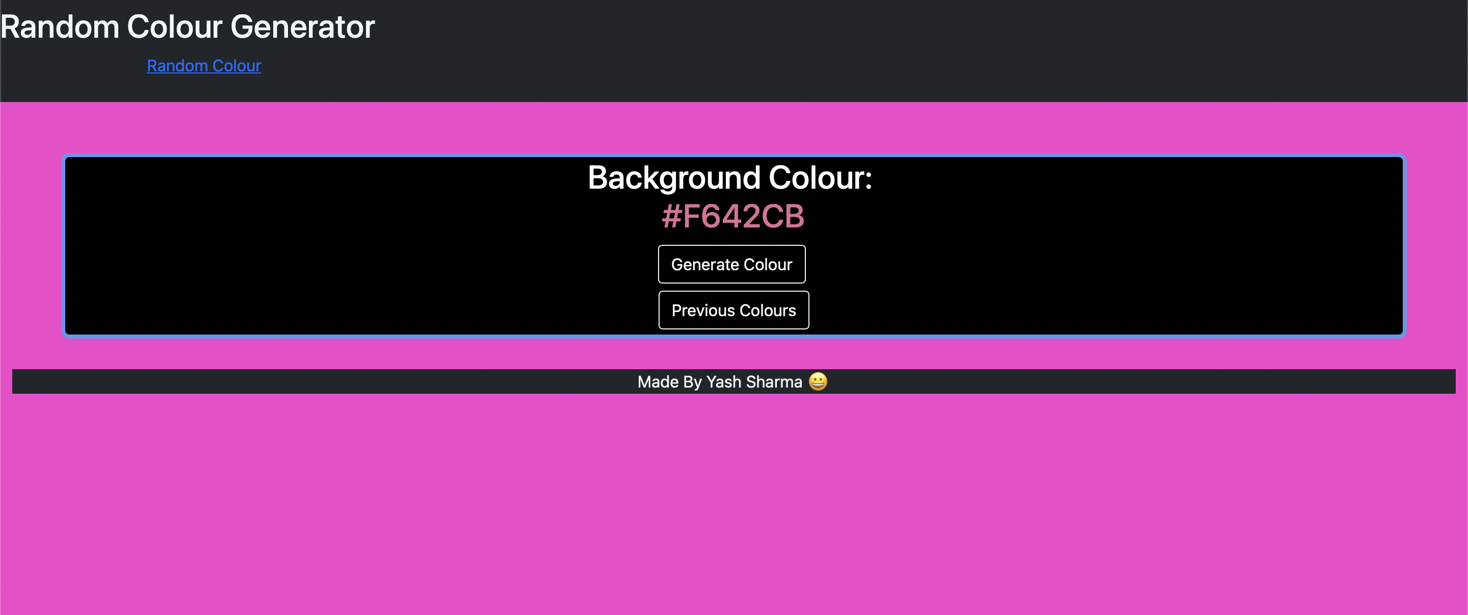 GitHub - str-append/Random-Colour-Generator