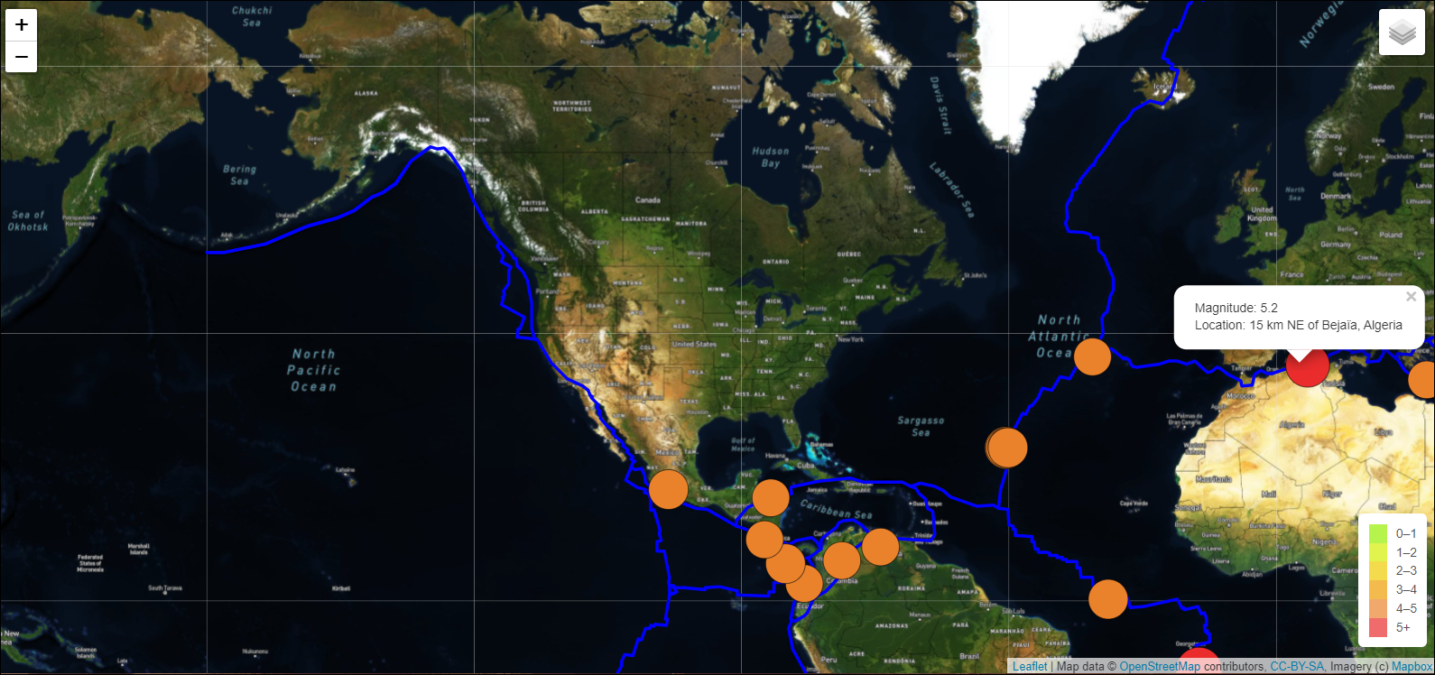 GitHub - 1on1pt/Mapping_Earthquakes: Using the Leaflet.js Application Programming Interface (API ...