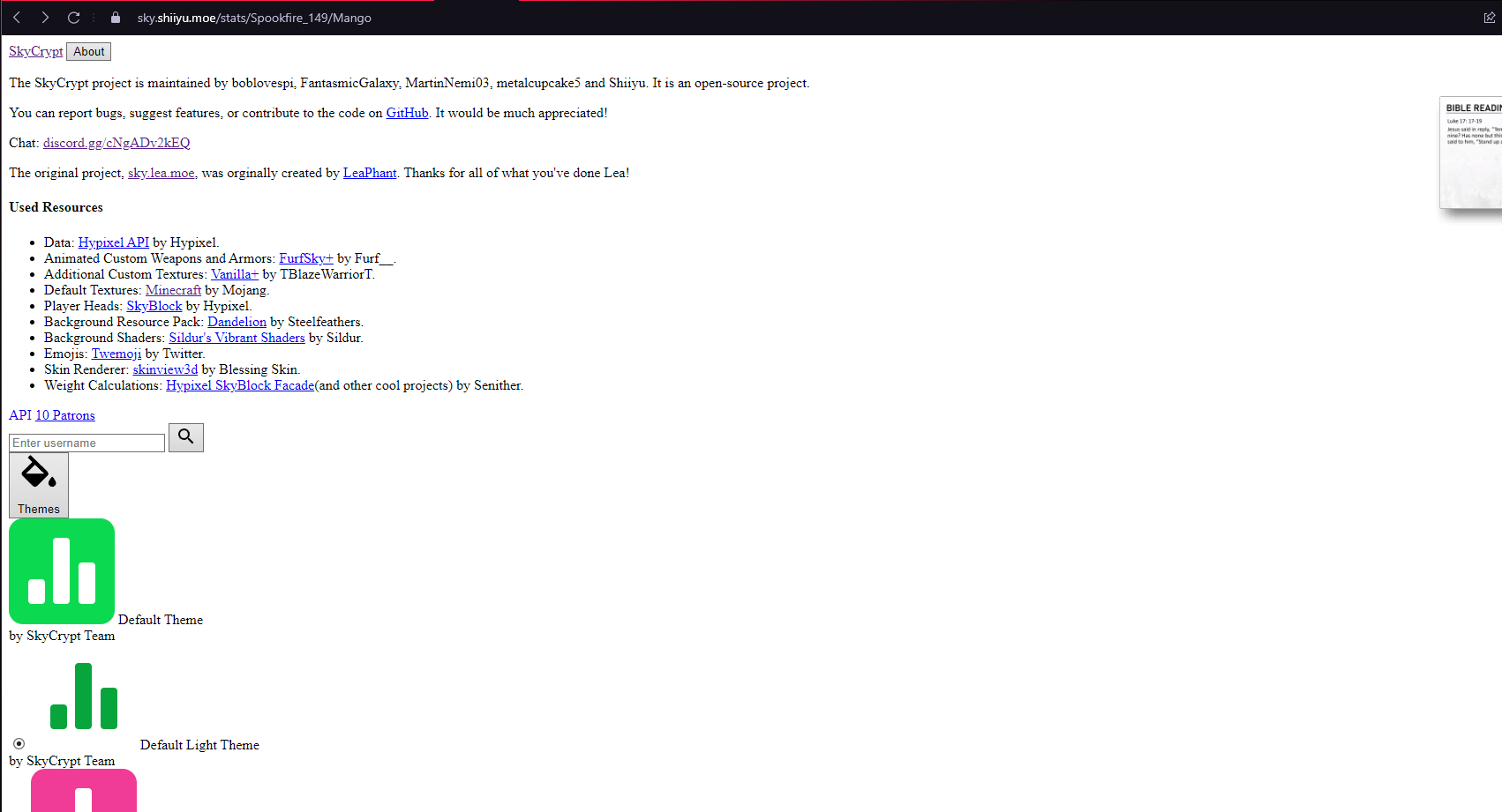 the skycrypt website looks like a basic php for me · Issue #953 · SkyCryptWebsite/SkyCrypt · GitHub