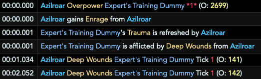 Inconsistent interaction between Wrecking Crew and Deep Wounds · Issue #23 · magey/wotlk-warrior ...