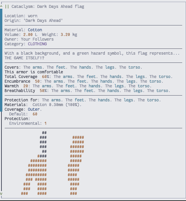 armor: add cdda flag by sonphantrung · Pull Request #61431 · CleverRaven/Cataclysm-DDA · GitHub