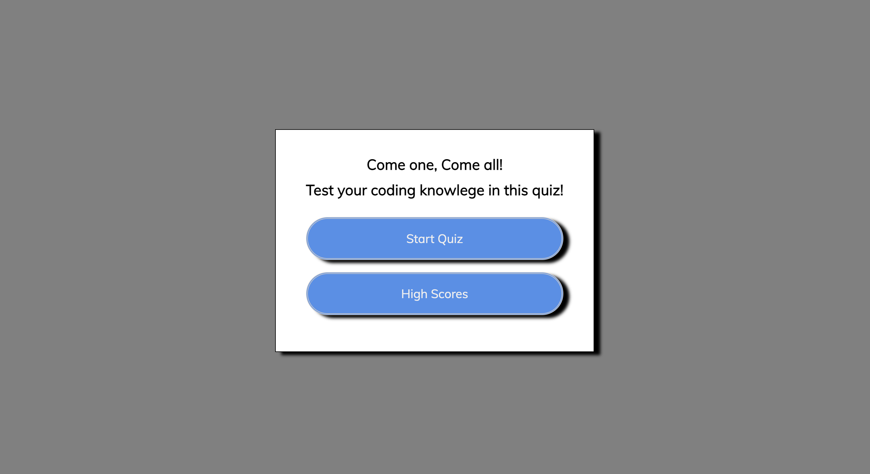 GitHub - MatthewSonger/code-quiz