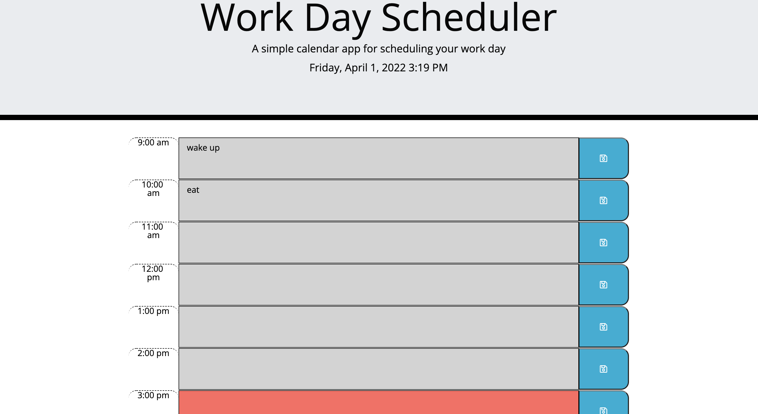 GitHub - MatthewSonger/work-day-scheduler