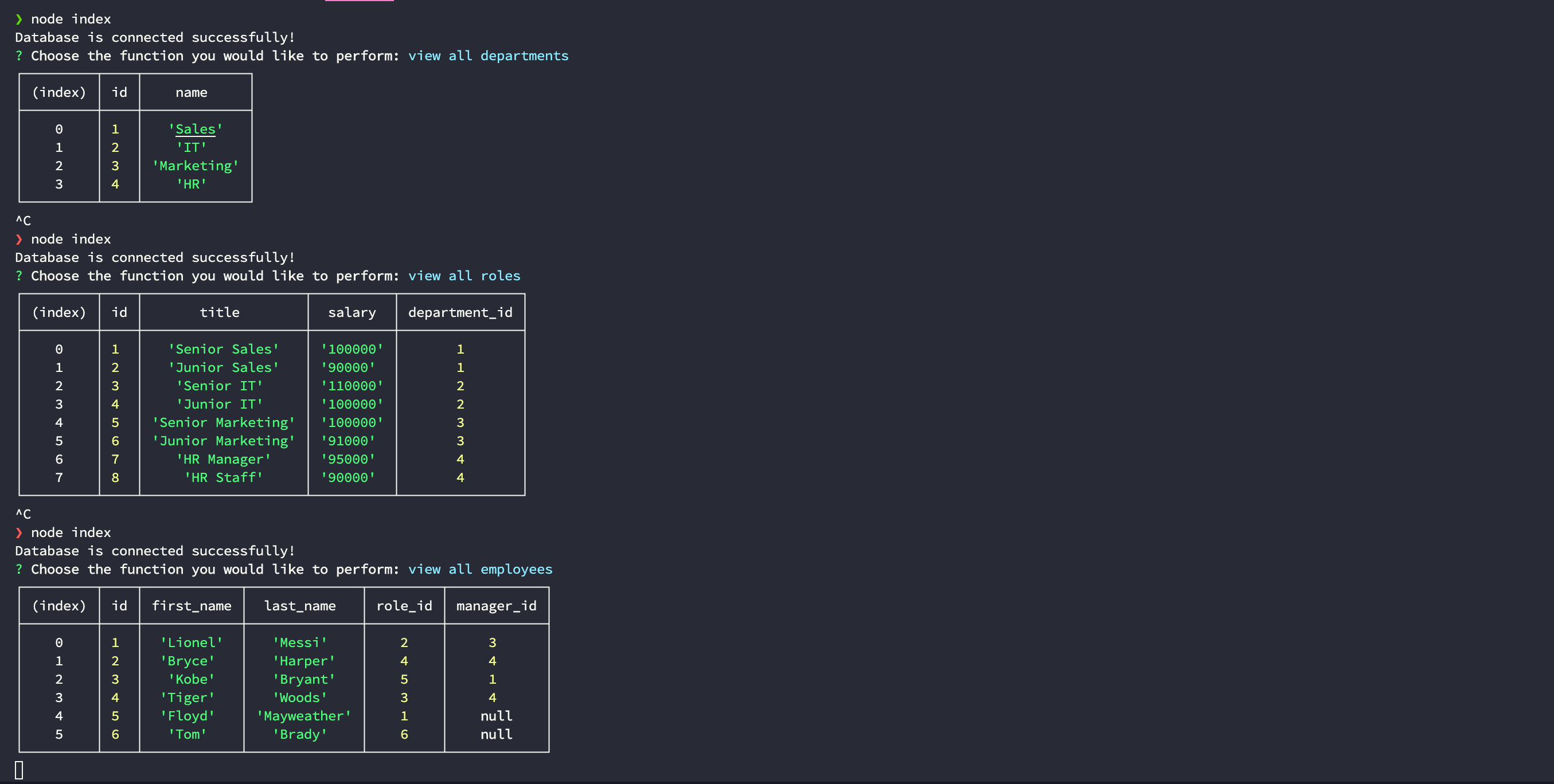 GitHub - MatthewSonger/employee-tracker