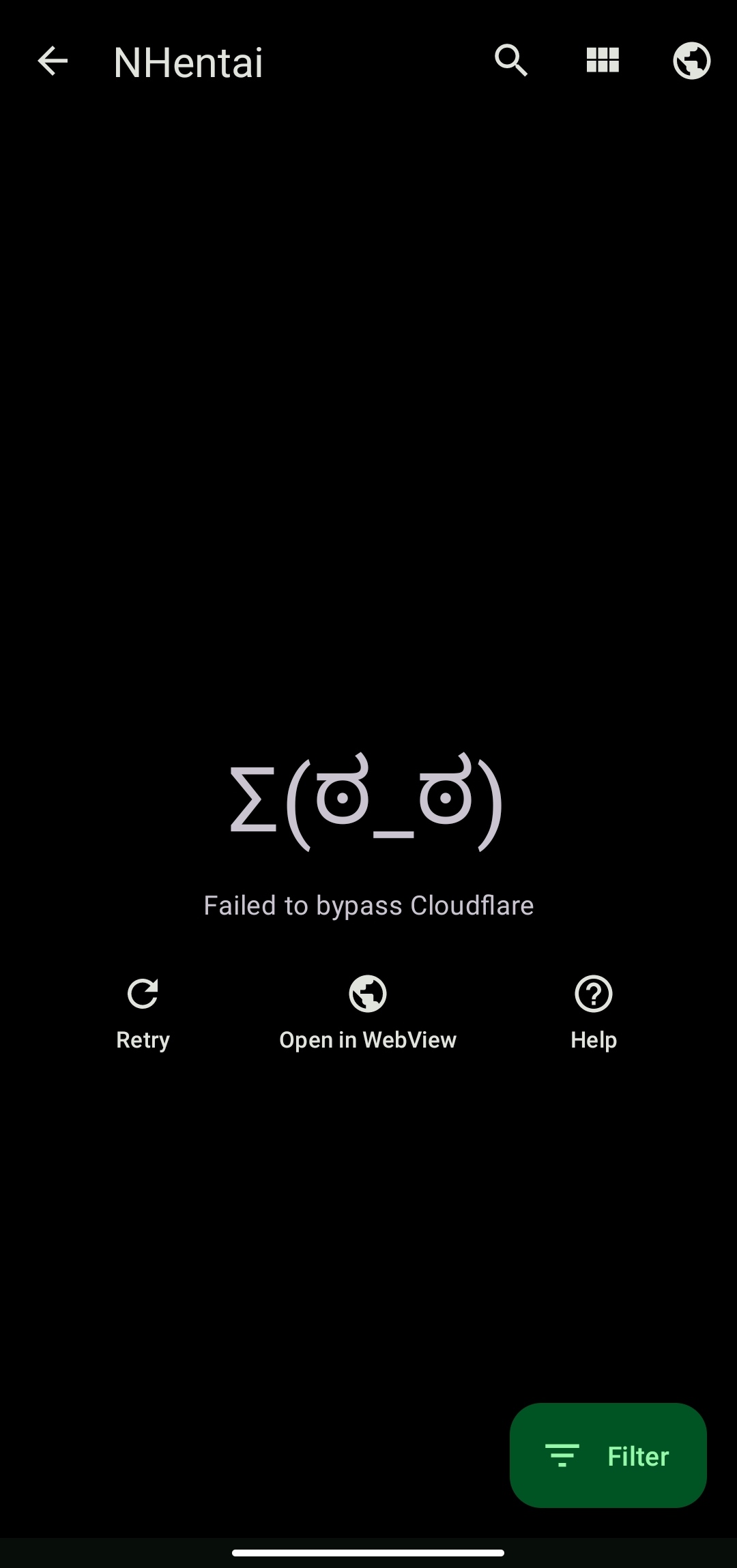 Failed to bypass the cloudfare in nhentai extension · Issue #731 · aniyomiorg/aniyomi · GitHub