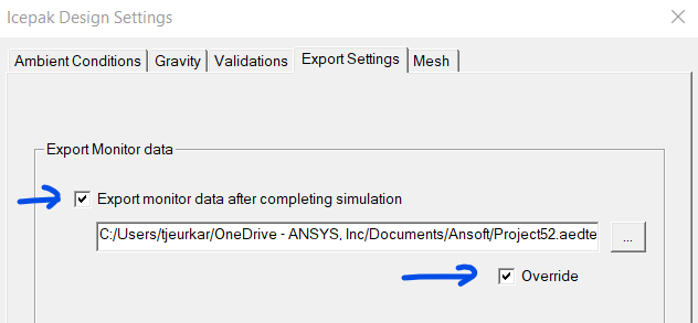 Enabling The Monitor Point Export From The Icepak Design Settings · Issue 1912 · Ansys Pyaedt