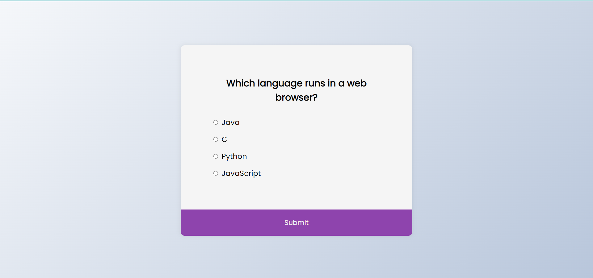 GitHub - Elo2bear/Quiz-App: Basic quiz app with a few developer questions.