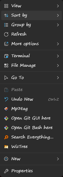 Allow Full Context Menu Without Scrolling Toggle In Settings · Issue 13483 · Files Community