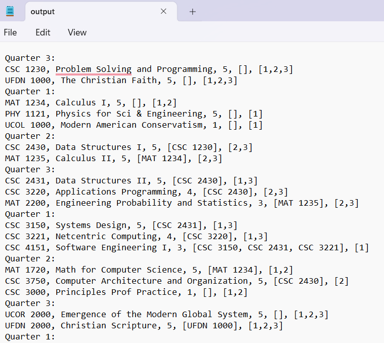 GitHub - SamanthaFisk/Courseflow-Flowchart-Generator: Takes a .txt of a list of classes, their ...