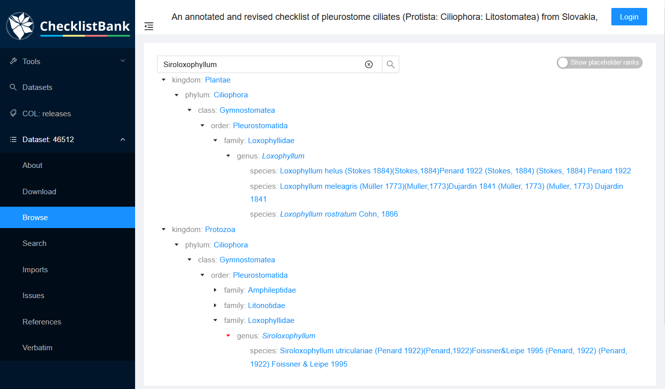 Deformed taxonomic names in some checklists · Issue #1260 · CatalogueOfLife/checklistbank · GitHub