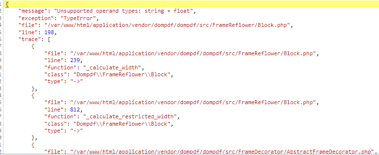 I am getting the error when dompdf is downloading in laravel · Issue ... I am getting the error when dompdf is downloading in laravel · Issue ...