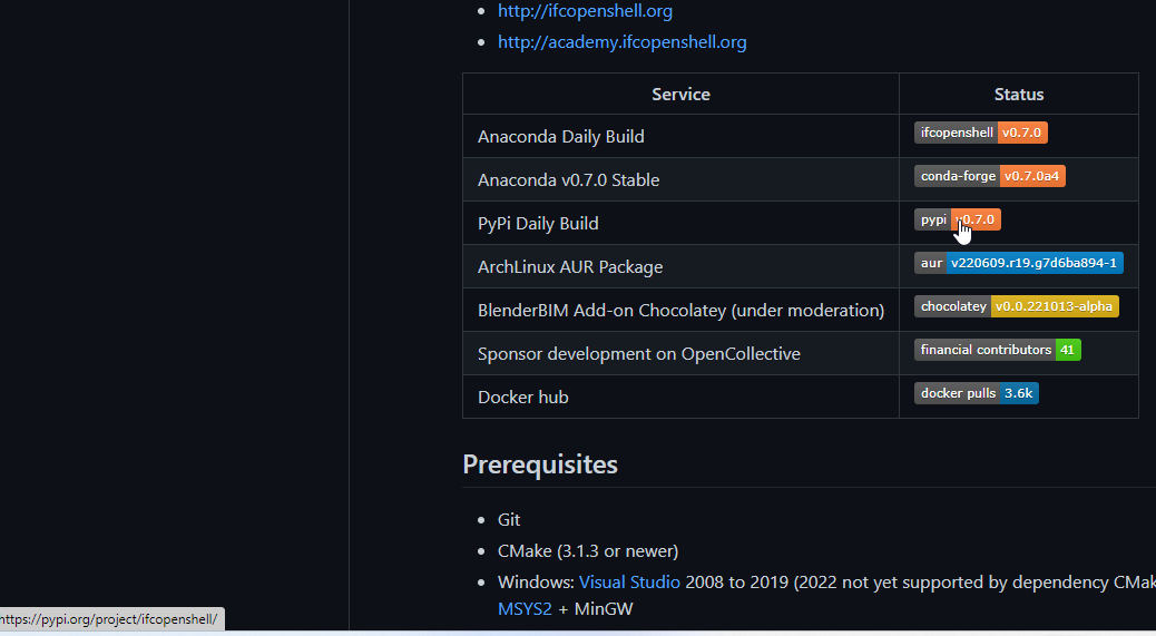 Installation via PIP · Issue #2506 · IfcOpenShell/IfcOpenShell · GitHub