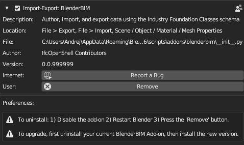 Blenderbim Addon Error · Issue #3807 · IfcOpenShell/IfcOpenShell · GitHub