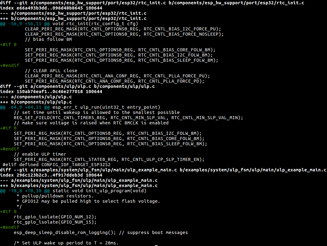 What should the ULP power consumption be in deep sleep? (IDFGH-6208 ...