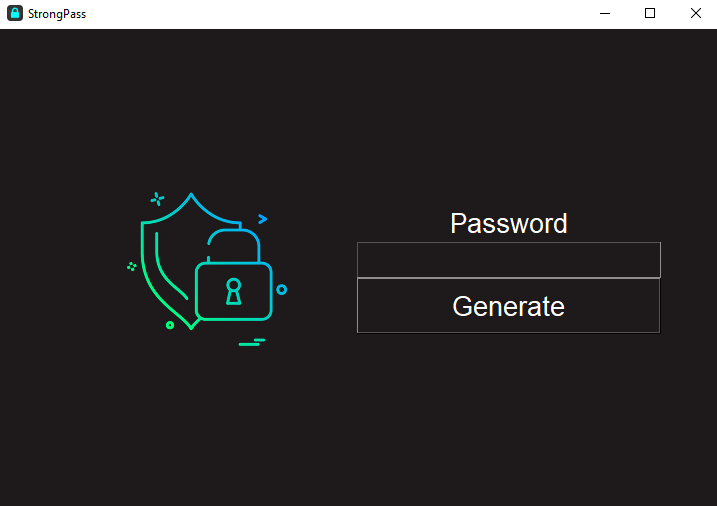 GitHub - alcrb/StrongPass: 🔒 Random Password Generator GUI using Python.