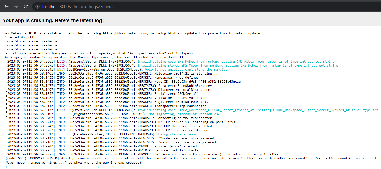 App Crashing when switching to different languages · Issue #28307 · RocketChat/Rocket.Chat · GitHub