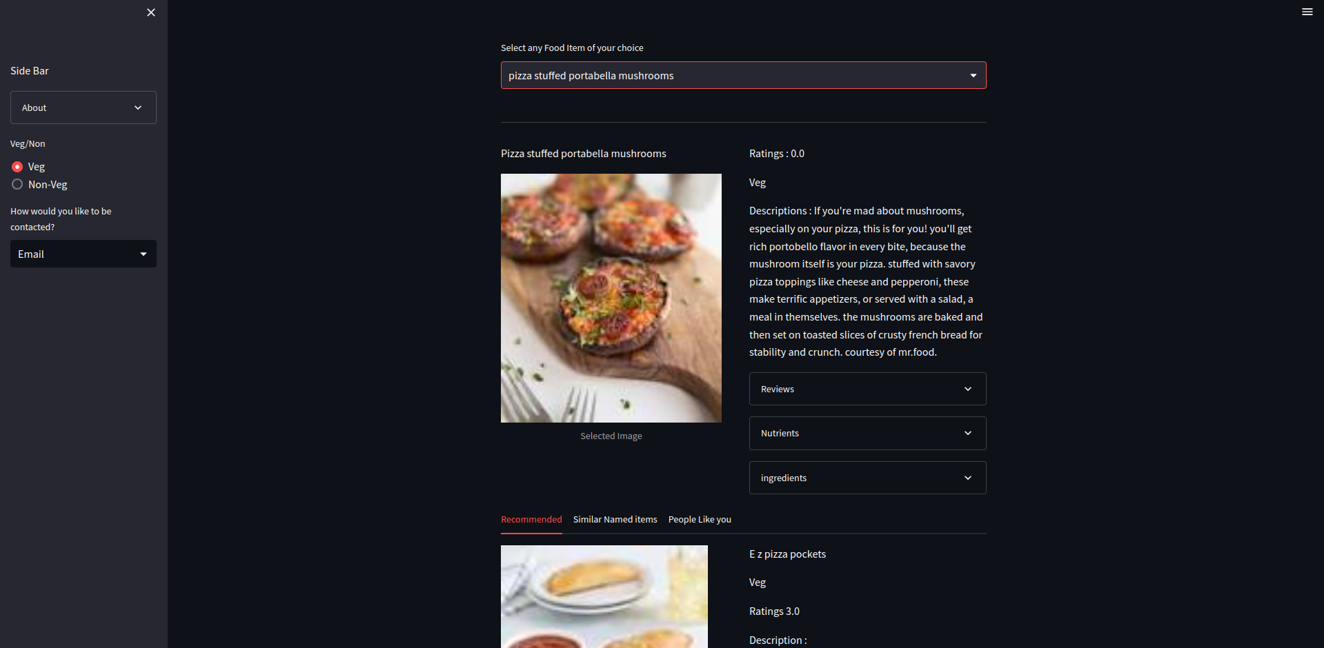 Github Sanat 01 Food Recommendation System For Recommending Food
