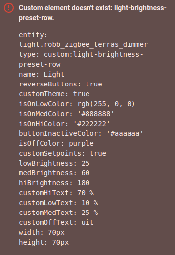 Error after Update to Home Assistant 2023.5.0 · Issue #35 · finity69x2/light-brightness-preset ...