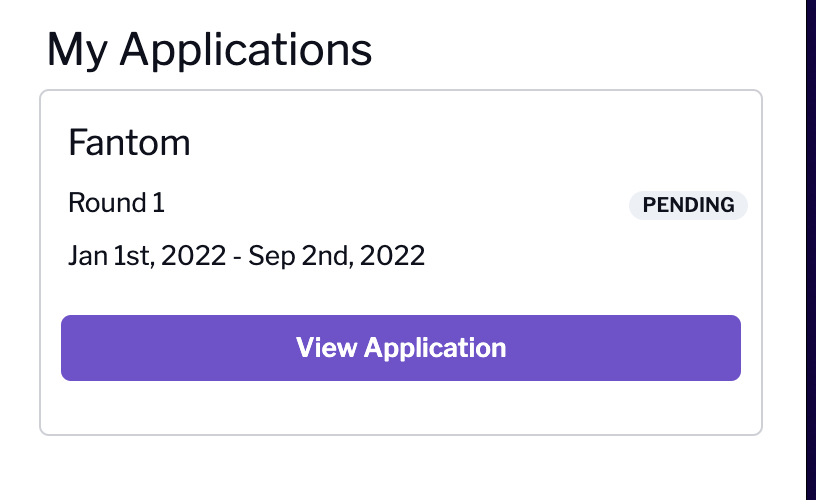 project details: add MVP application status · Issue #422 · gitcoinco/grant-hub · GitHub