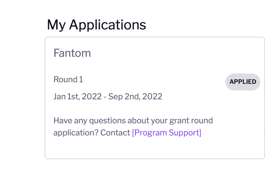 project details: add MVP application status · Issue #422 · gitcoinco/grant-hub · GitHub