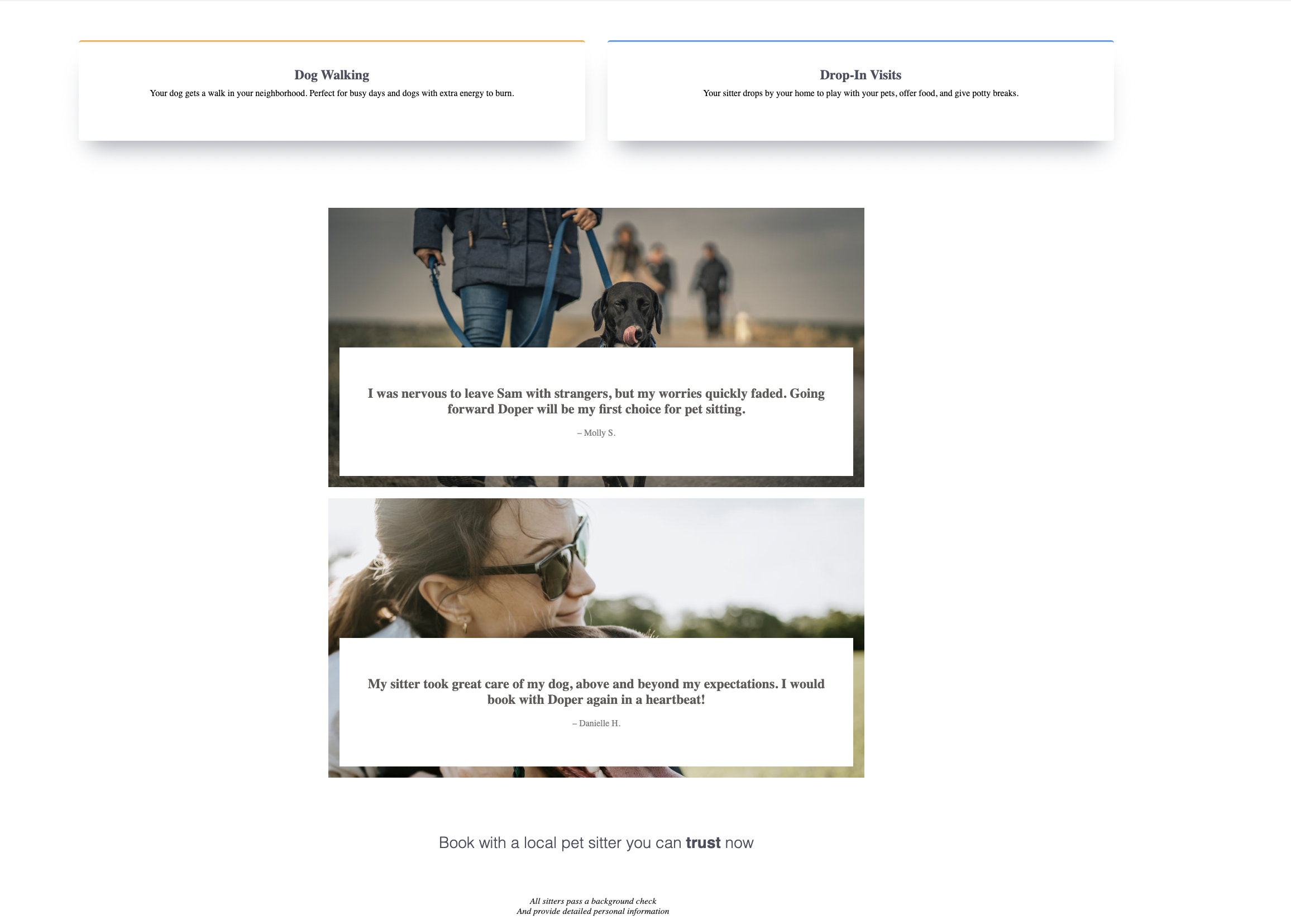GitHub - kickylau/DOPER: Doper is a dog walking service application, built a React frontend with ...