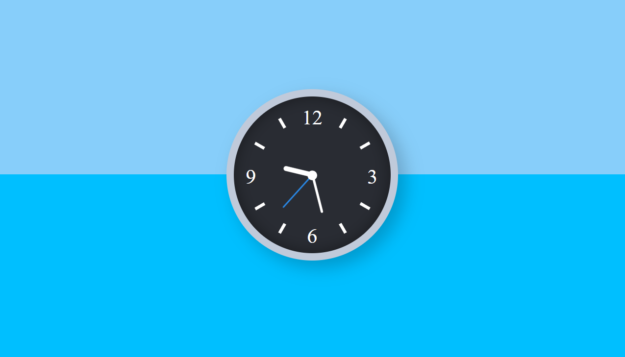 GitHub - SriAkkineni2002/Simple-Analog-Clock: Simple analog clock made ...