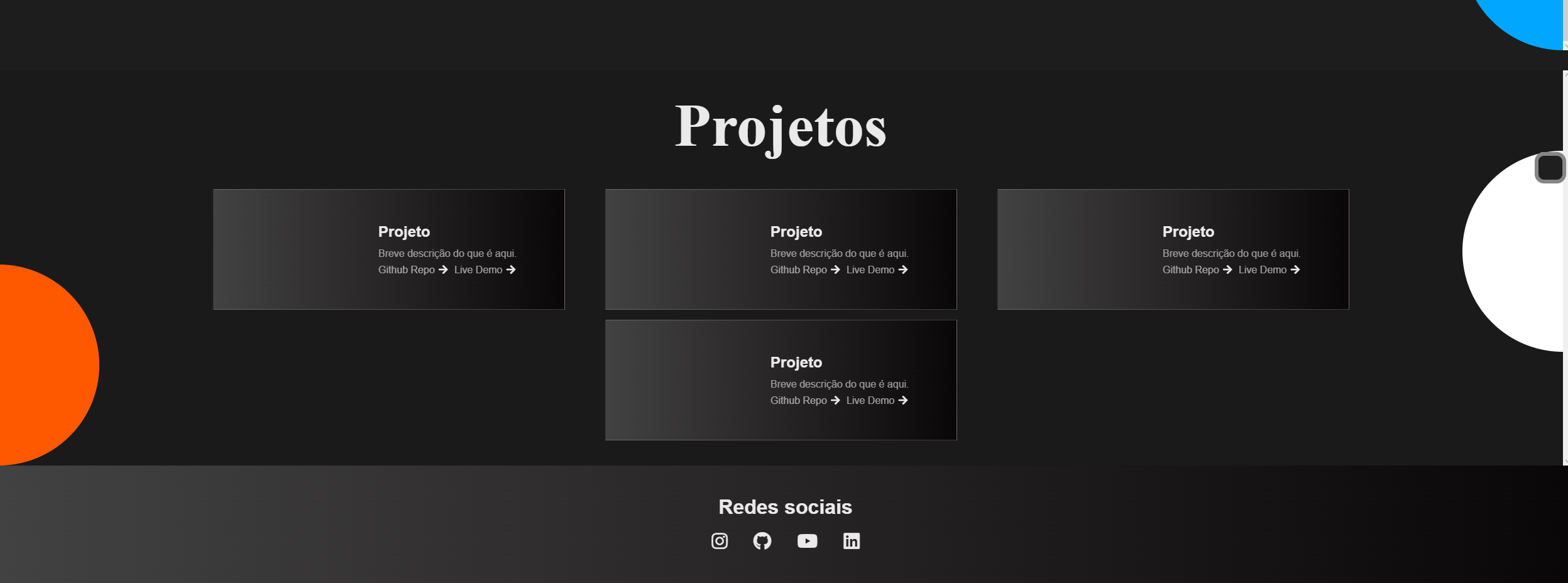 GitHub - GustavoVitorS/Portfolio-Mockup