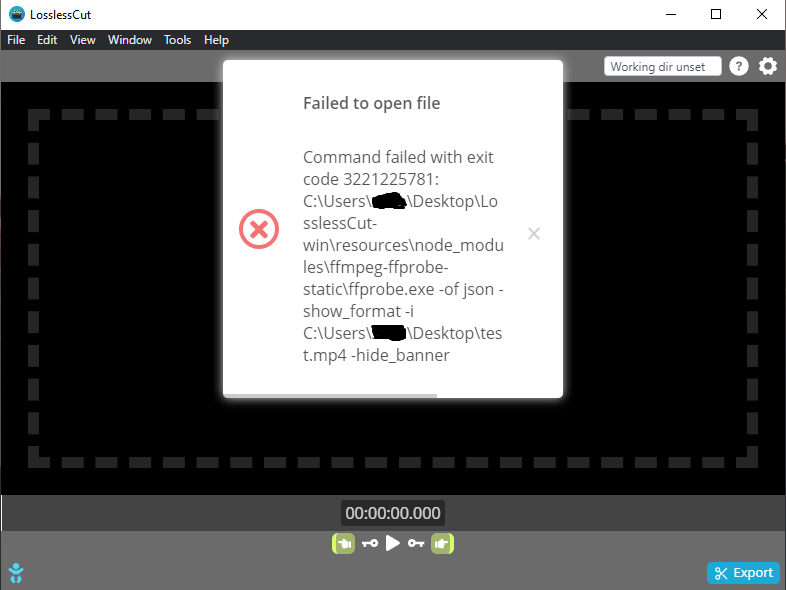Failed To Open File exit Code 3221225781 Issue 927 Mifi lossless