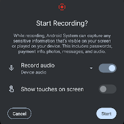 Screen recorder unable to capture audio · Issue #933 · GrapheneOS/os-issue-tracker · GitHub
