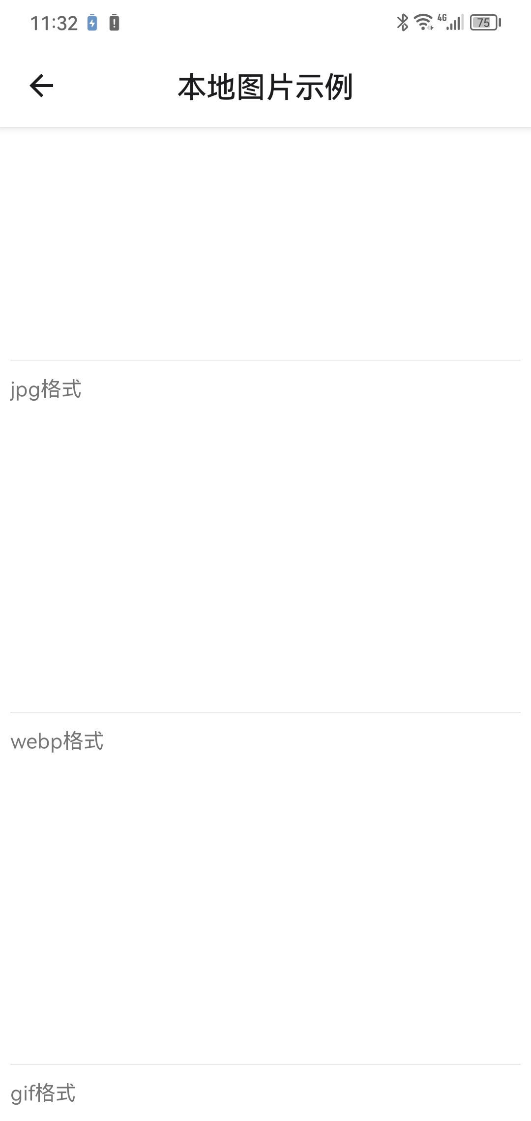 安卓中运行本地图片和网络图片的示例,图片全是空白 · Issue #46 · thundersdata-frontend/rn-template · GitHub