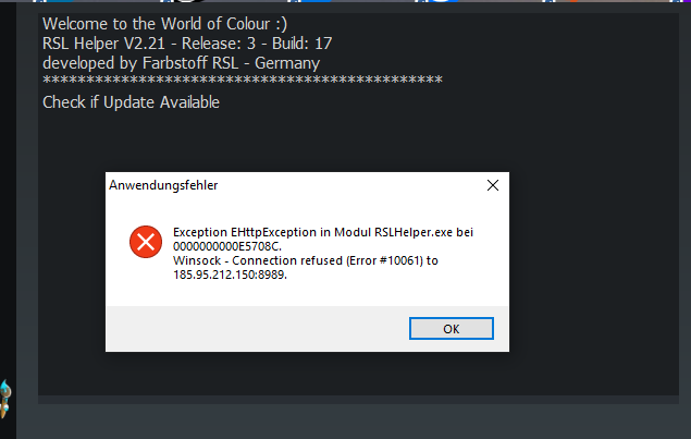 Socker connection refused · Issue #275 · FarbstoffRSL/RSL-Helper · GitHub