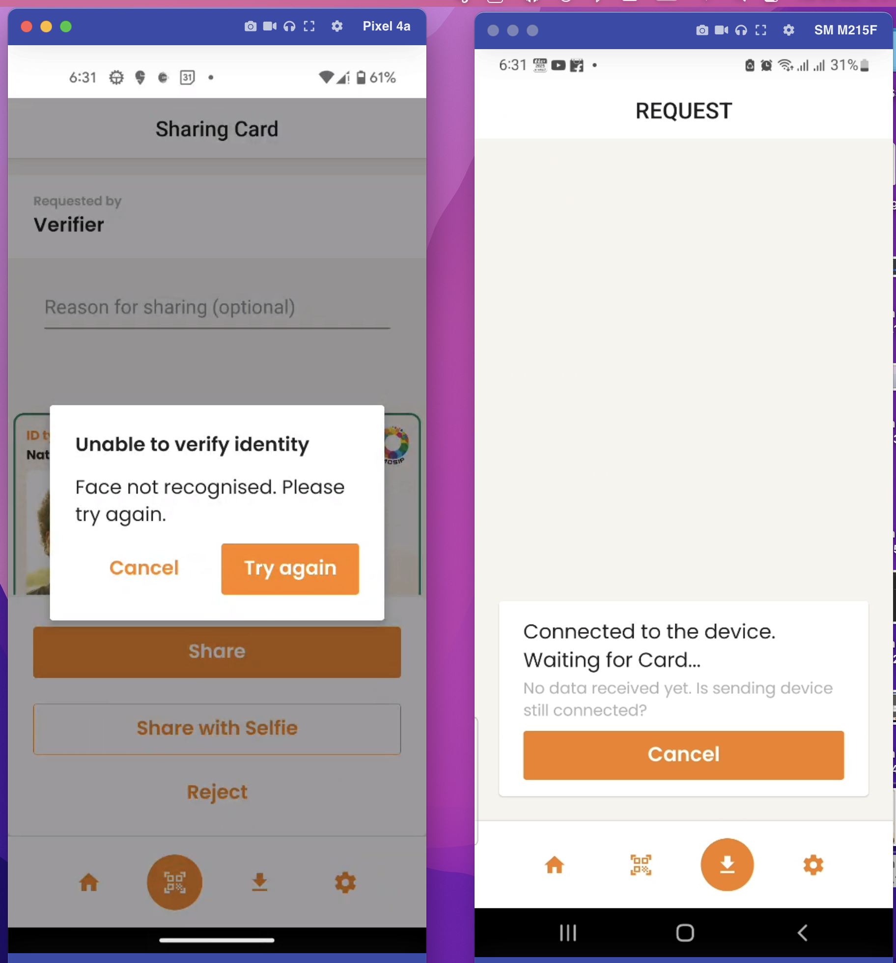 Android - Specific devices are getting stuck in face auth · Issue #672 · mosip/inji-wallet · GitHub