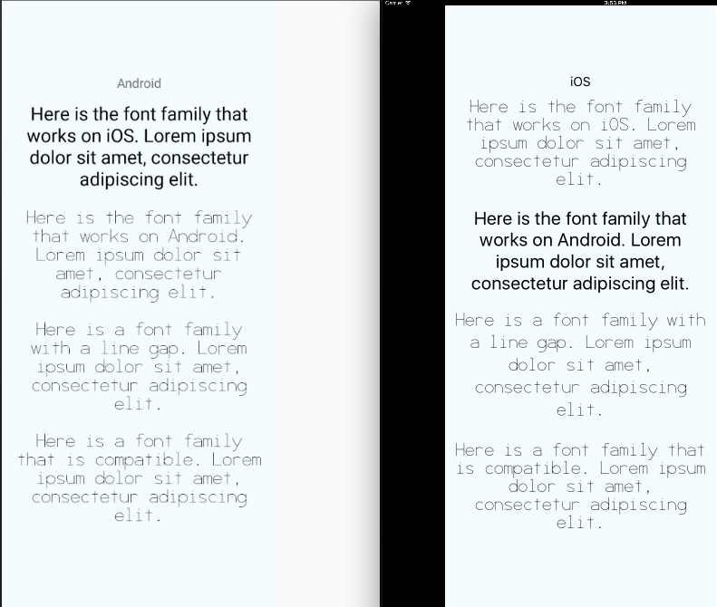 Validate custom fonts for compatibilty on iOS + Android · Issue #14611 ...