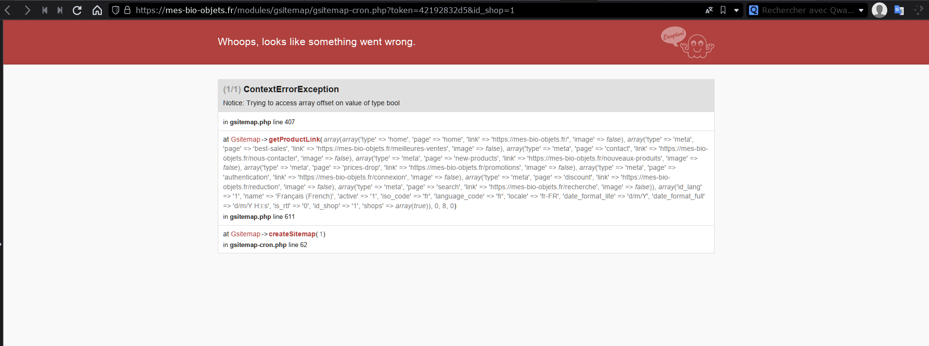 Google sitemap Cron job is not generated and throws Exception · Issue #30221 · PrestaShop ...
