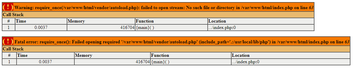 [Docker] [develop] Warning: require_once(/var/www/html/vendor/autoload.php · Issue #844 ...