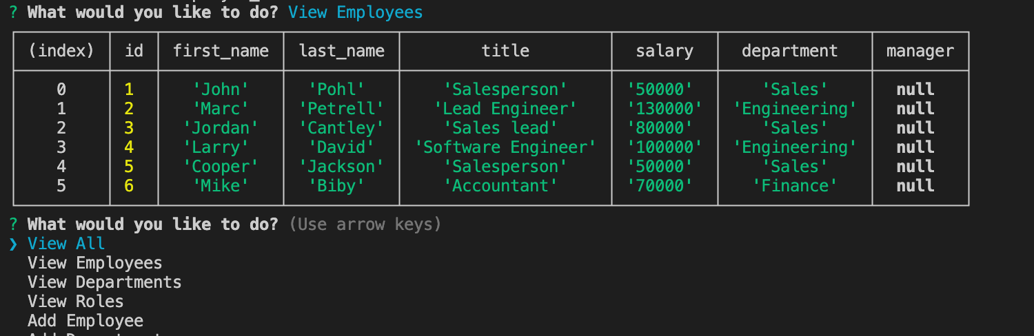 GitHub - Johnpo34/employeetracker