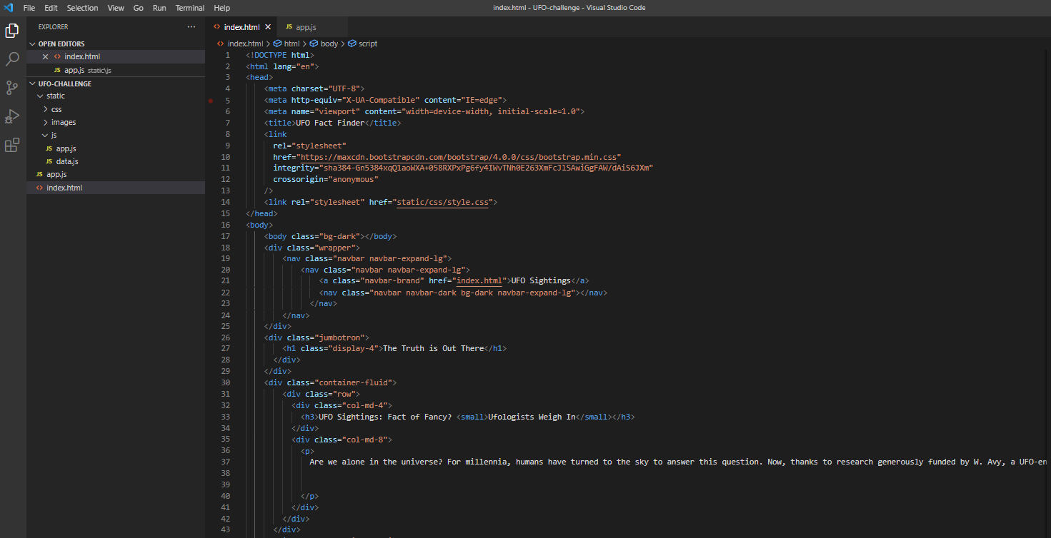 GitHub - cherylberger/UFO