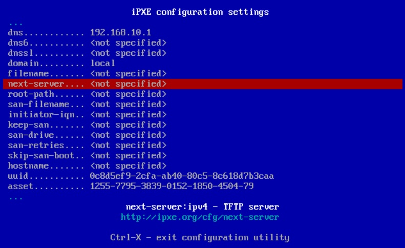ipxe.efi works with ${next-server} option while undionly.kpxe doesn't · Issue #517 · ipxe/ipxe ...
