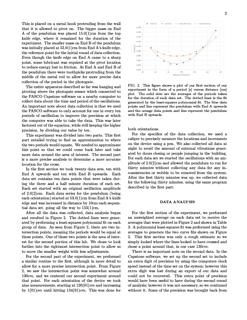 GitHub - Corbin-Rochelle/Lab-Percise-Measurement-of-g-Using-Katers-Pendulum