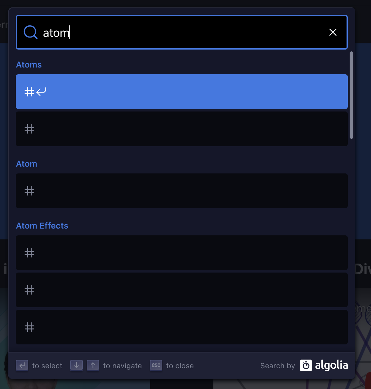 [Docs] Documentation Algolia Search shows empty titles in results list · Issue #2016 ...