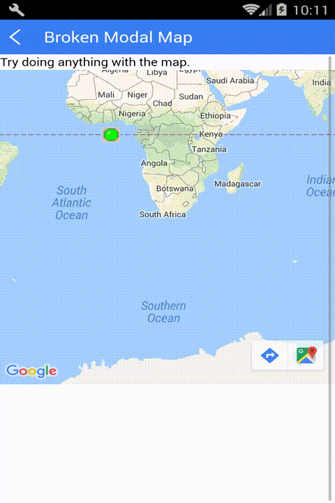 Map doesn't receive gesture events when in Ionic modal view · Issue #1869 · mapsplugin/cordova ...