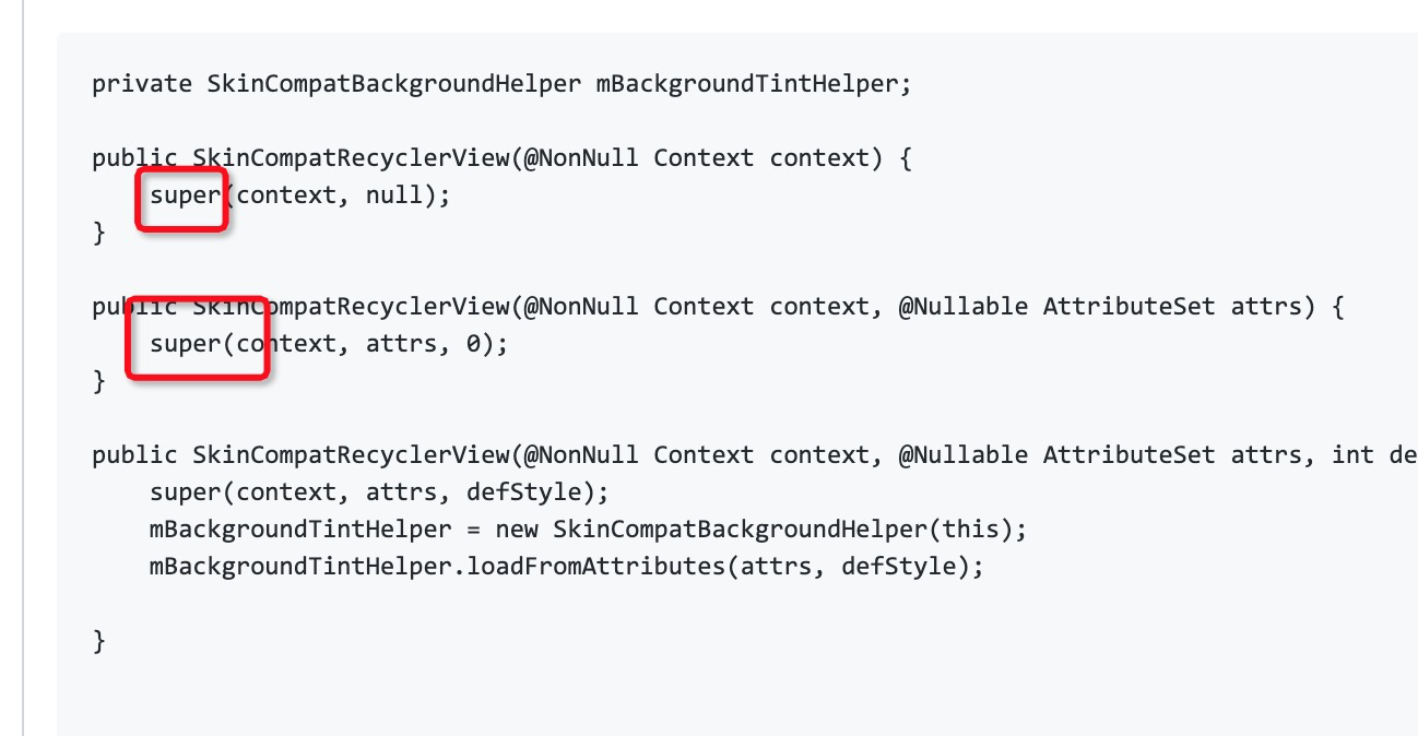 RecyclerView换肤问题， · Issue #329 · ximsfei/Android-skin-support · GitHub